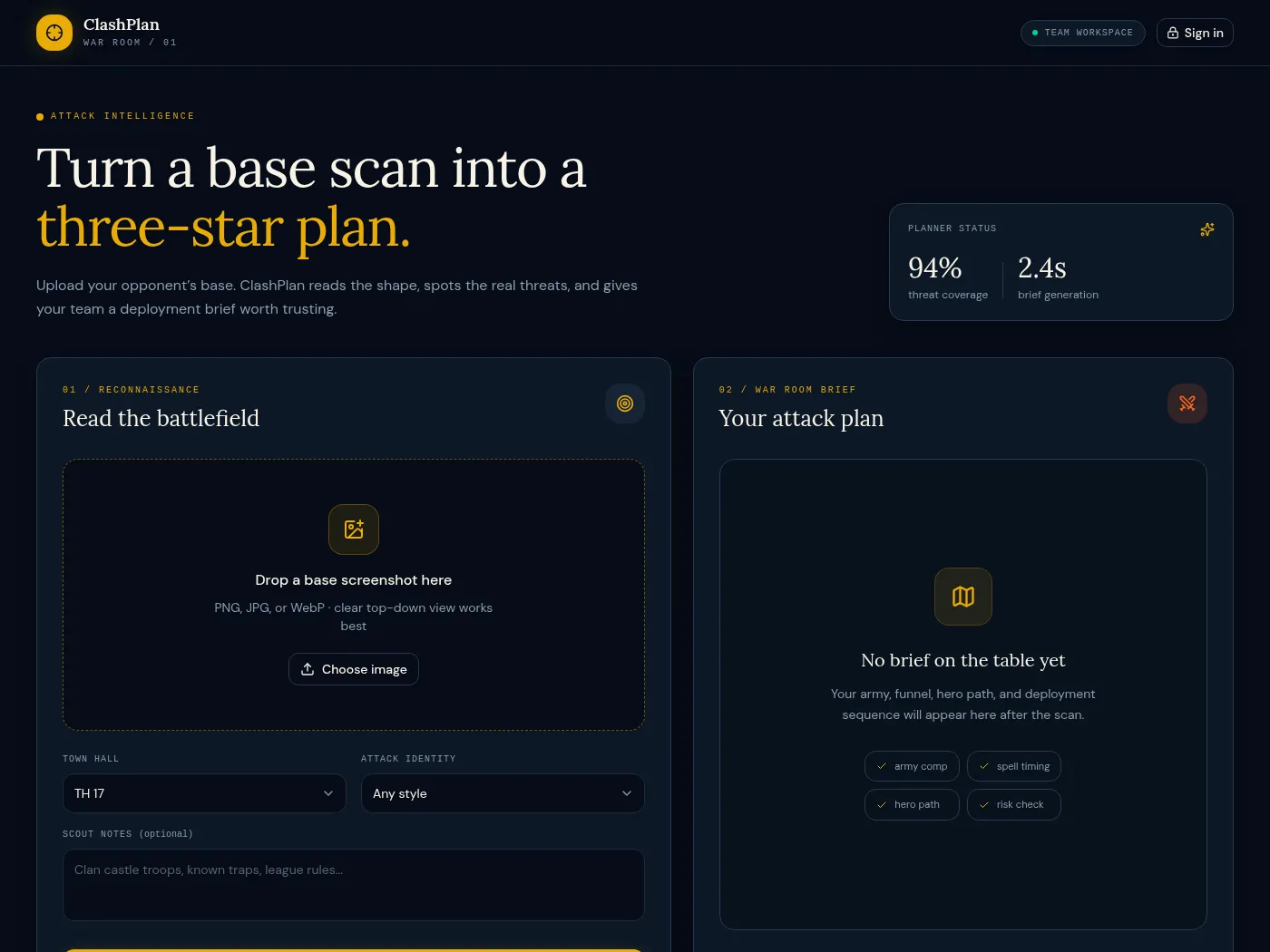 Clash AI Attack Planner