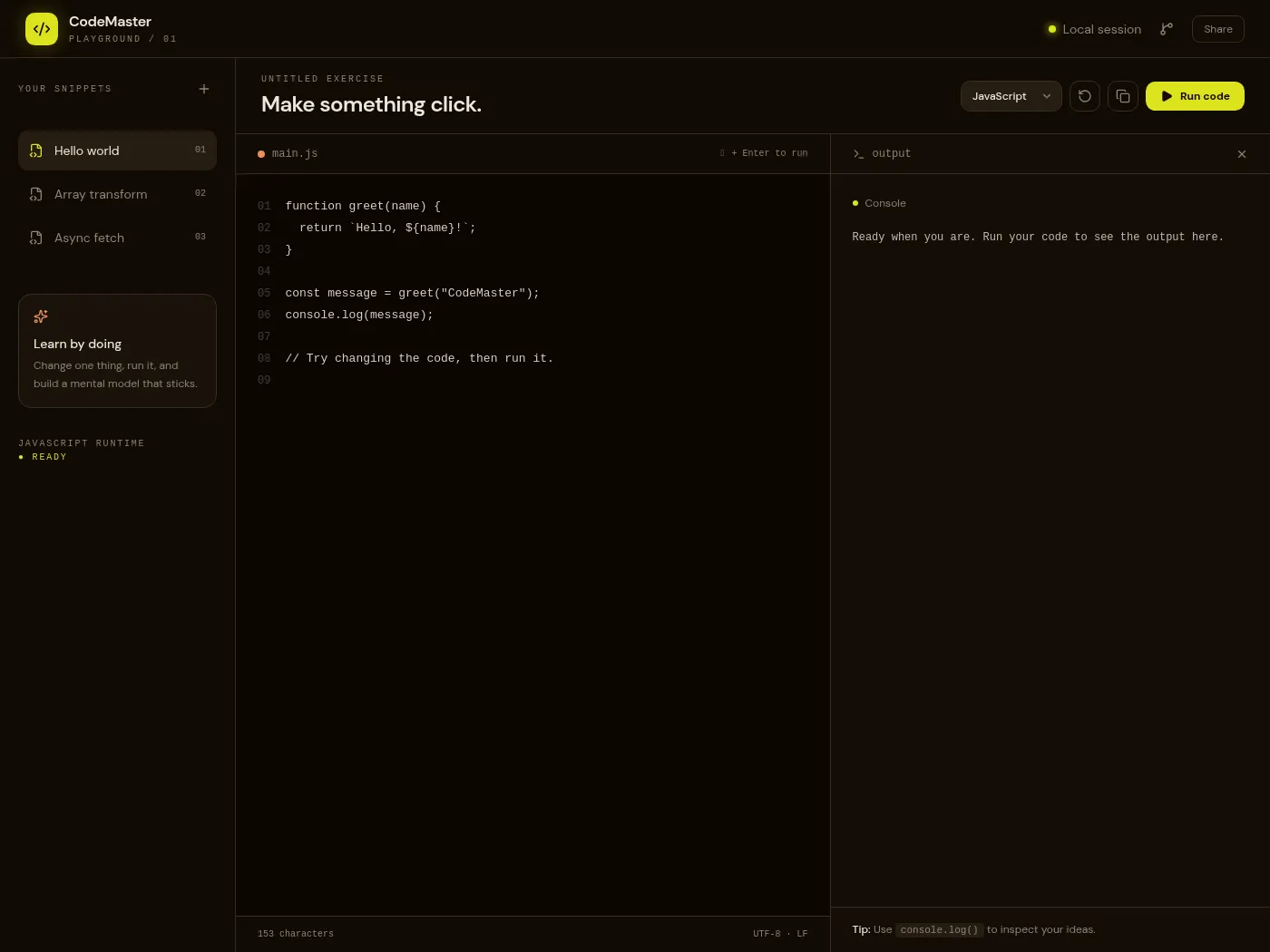 CodeMaster App