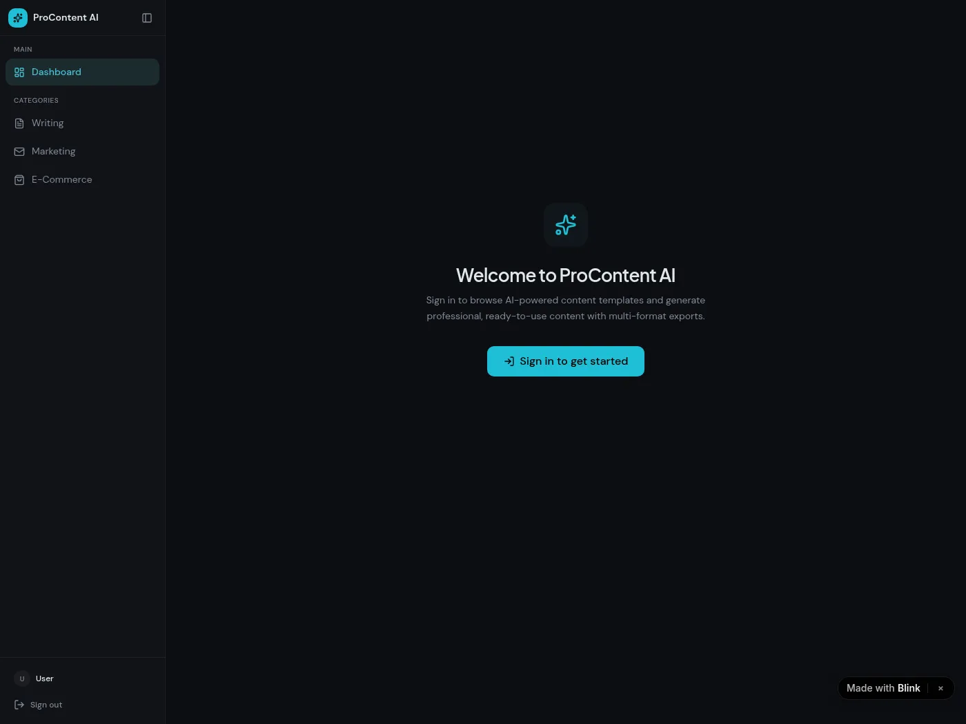 ProContent AI Platform