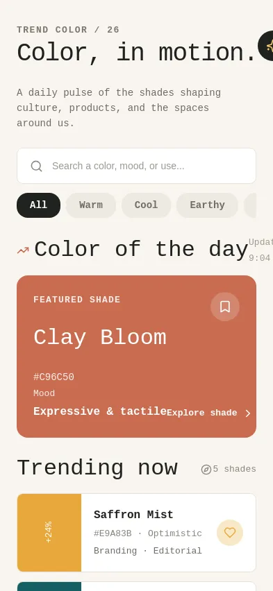 TrendColor Panel