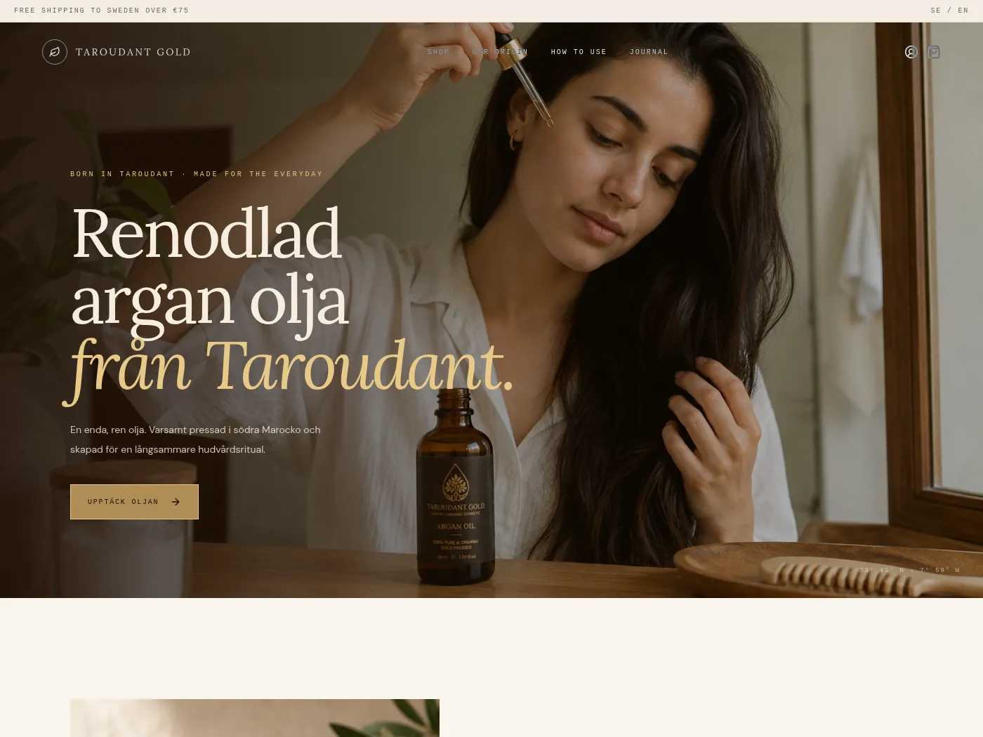 Taroudant Gold Shop UX