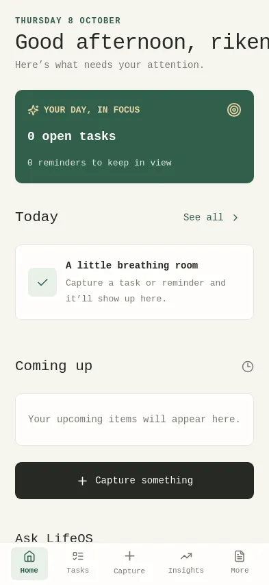 LifeOS AI Assistant