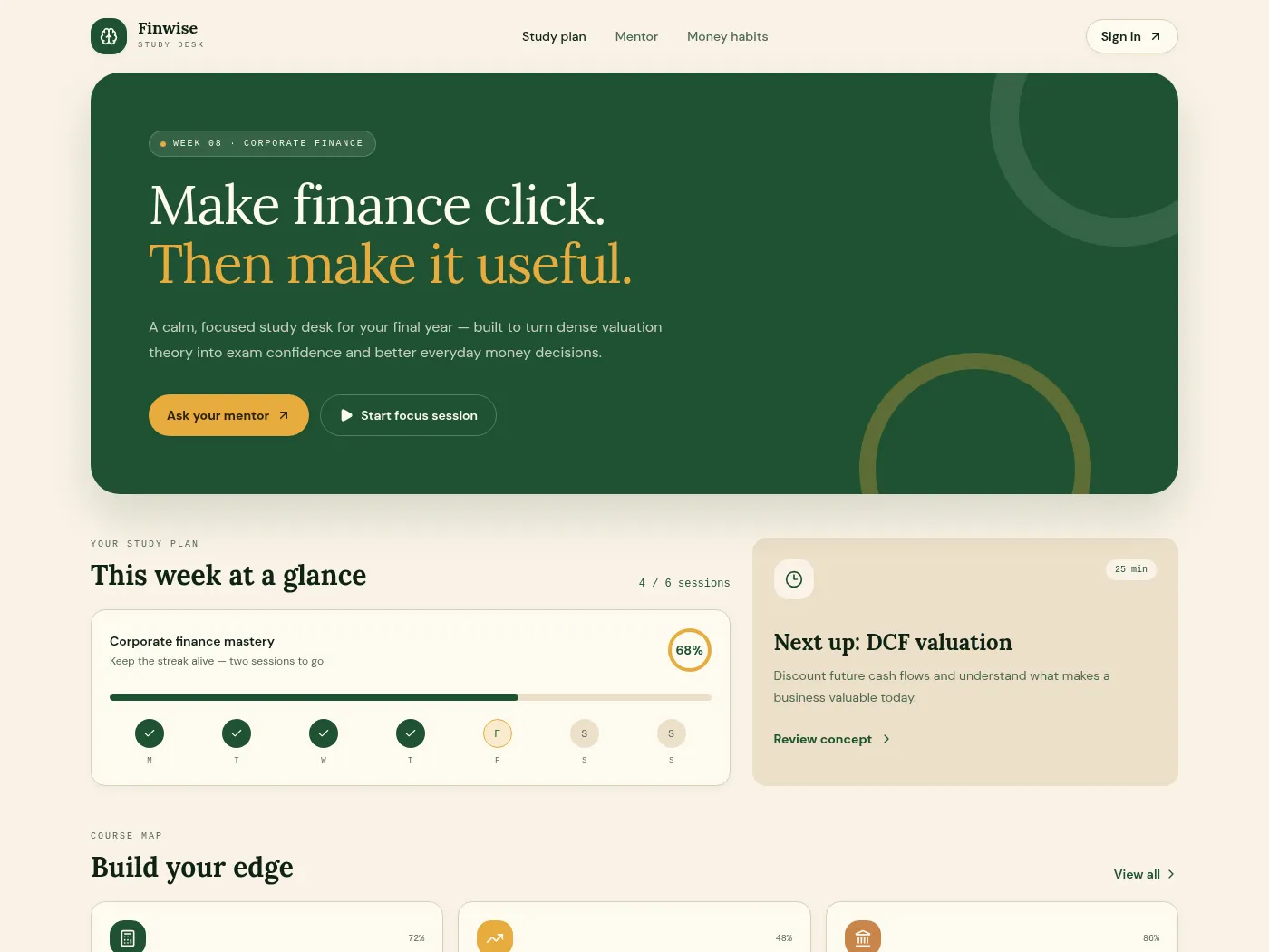 Finance Mentor App