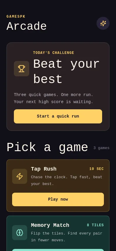 GamesPK Arcade