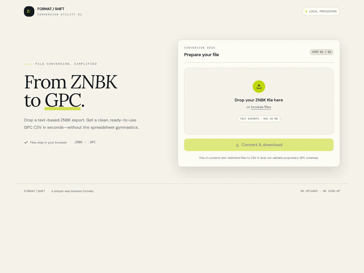 ZNBK to GPC Converter