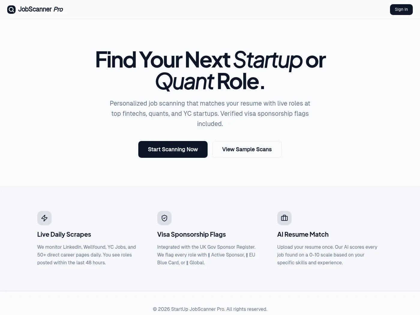 StartUp JobScanner Pro