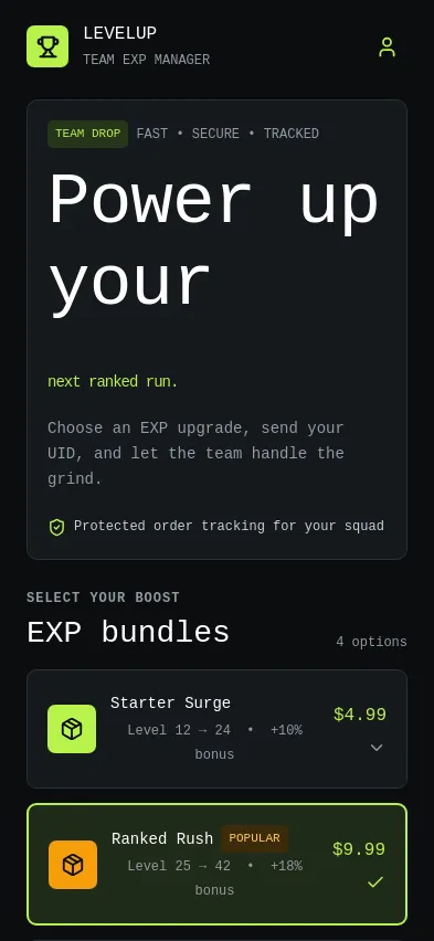 Free Fire EXP Manager