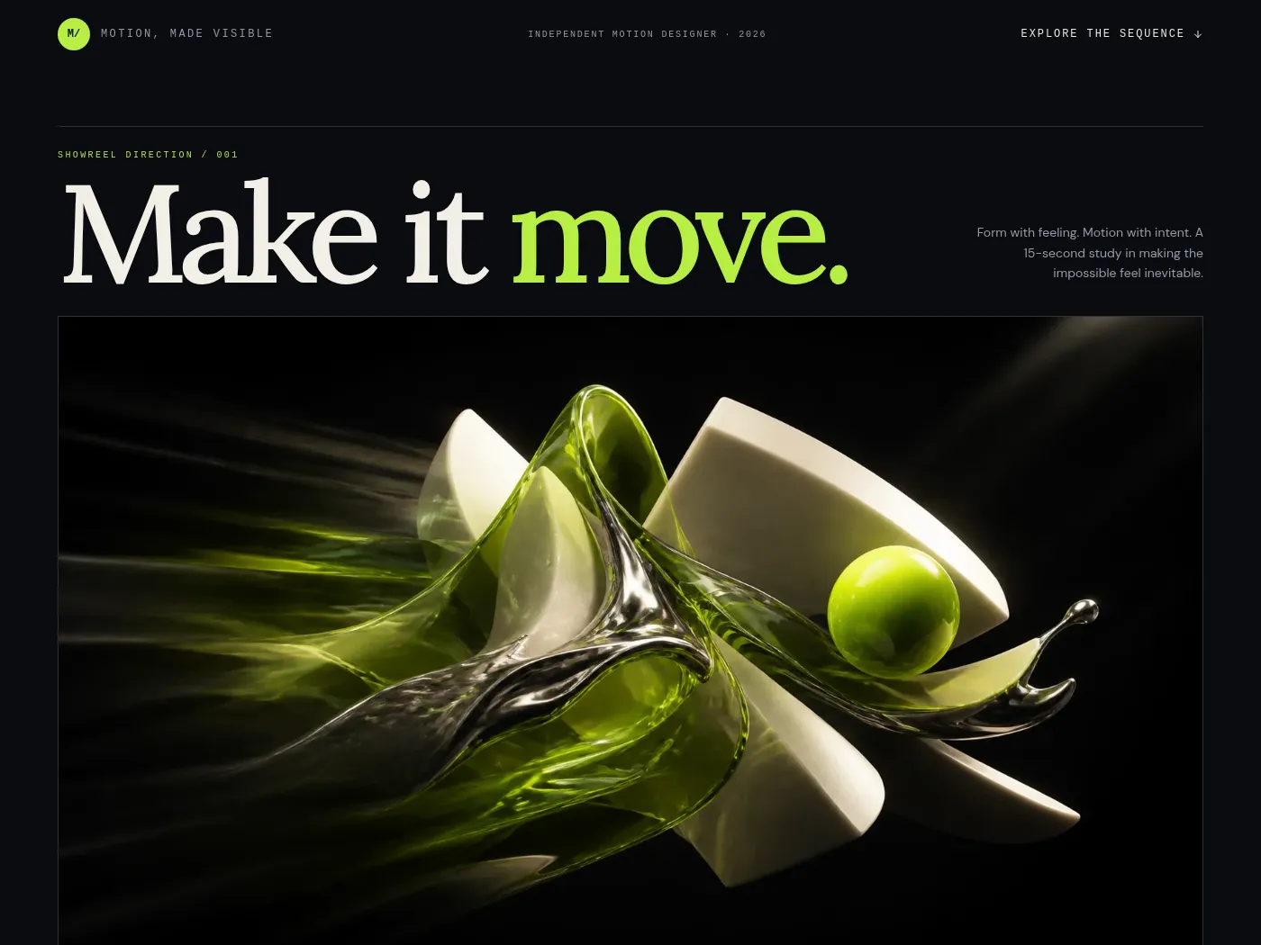 Motion Designer Showreel