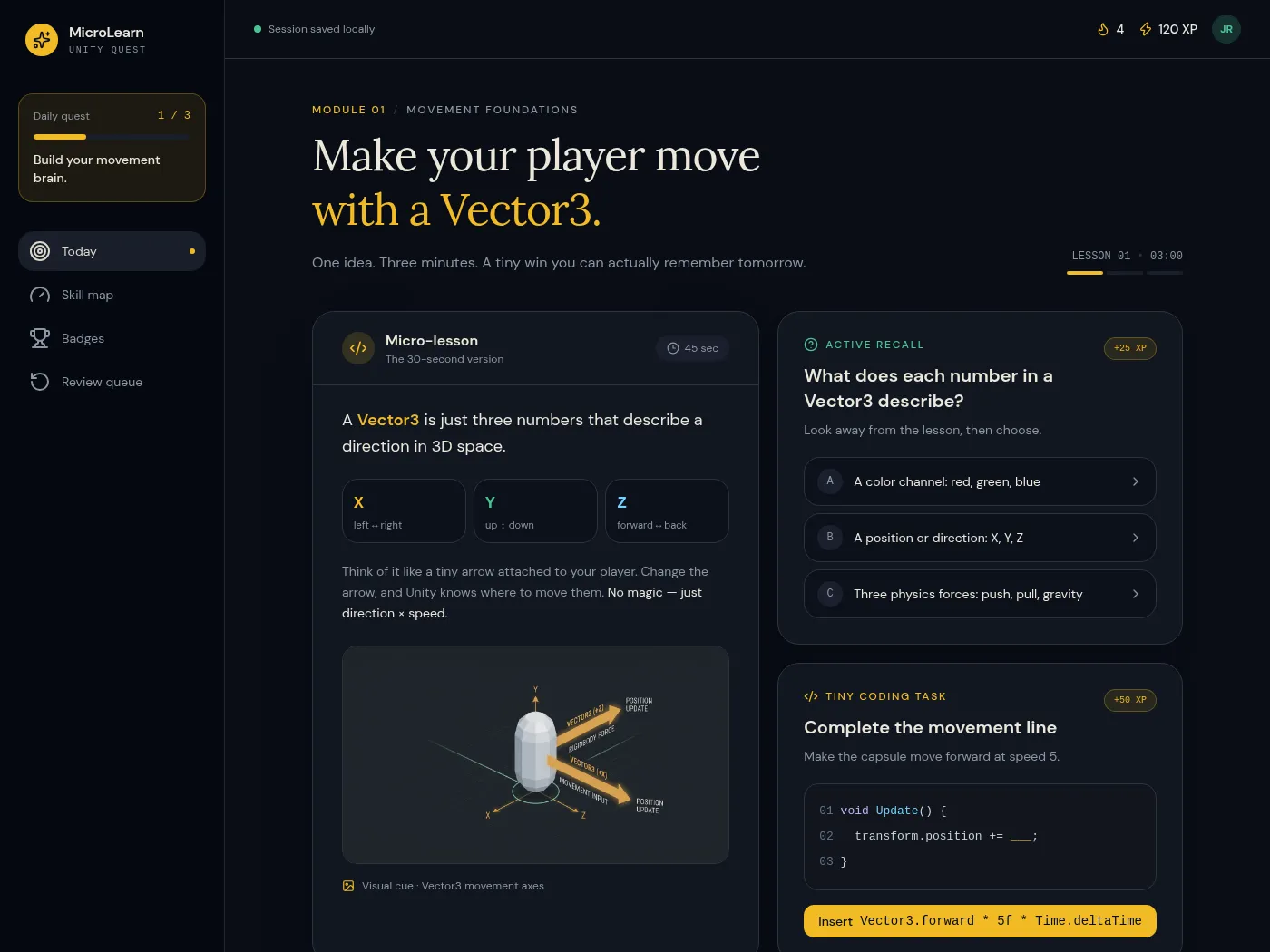 Unity MicroLearn Quest