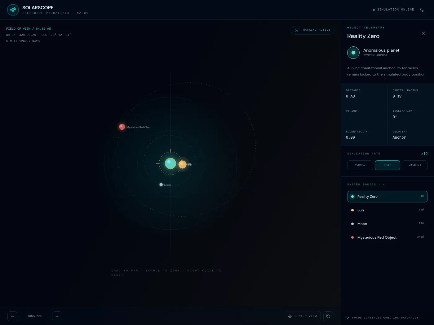 SolarScope Telescope Visualizer