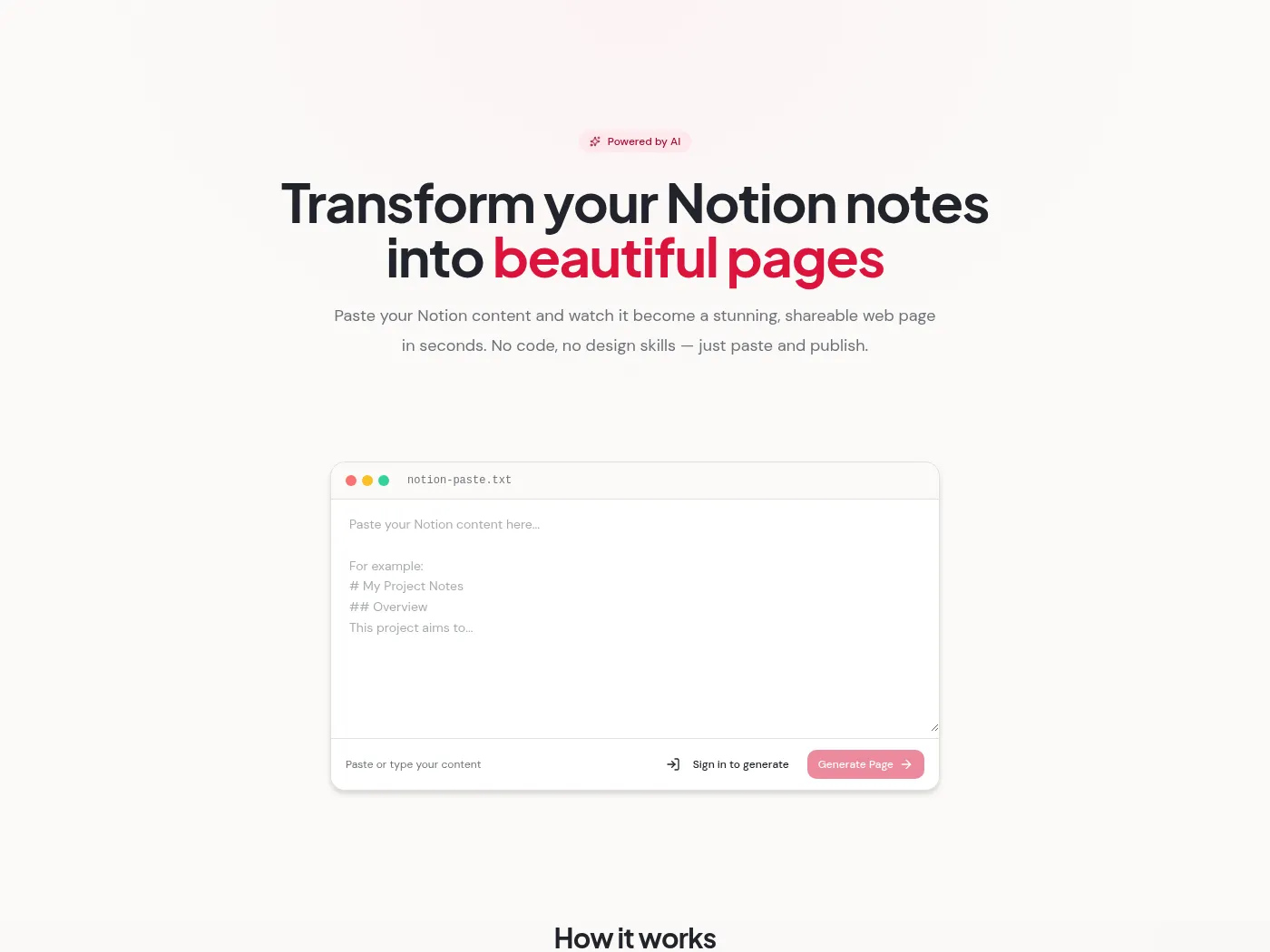 Blink AI Notion Exporter