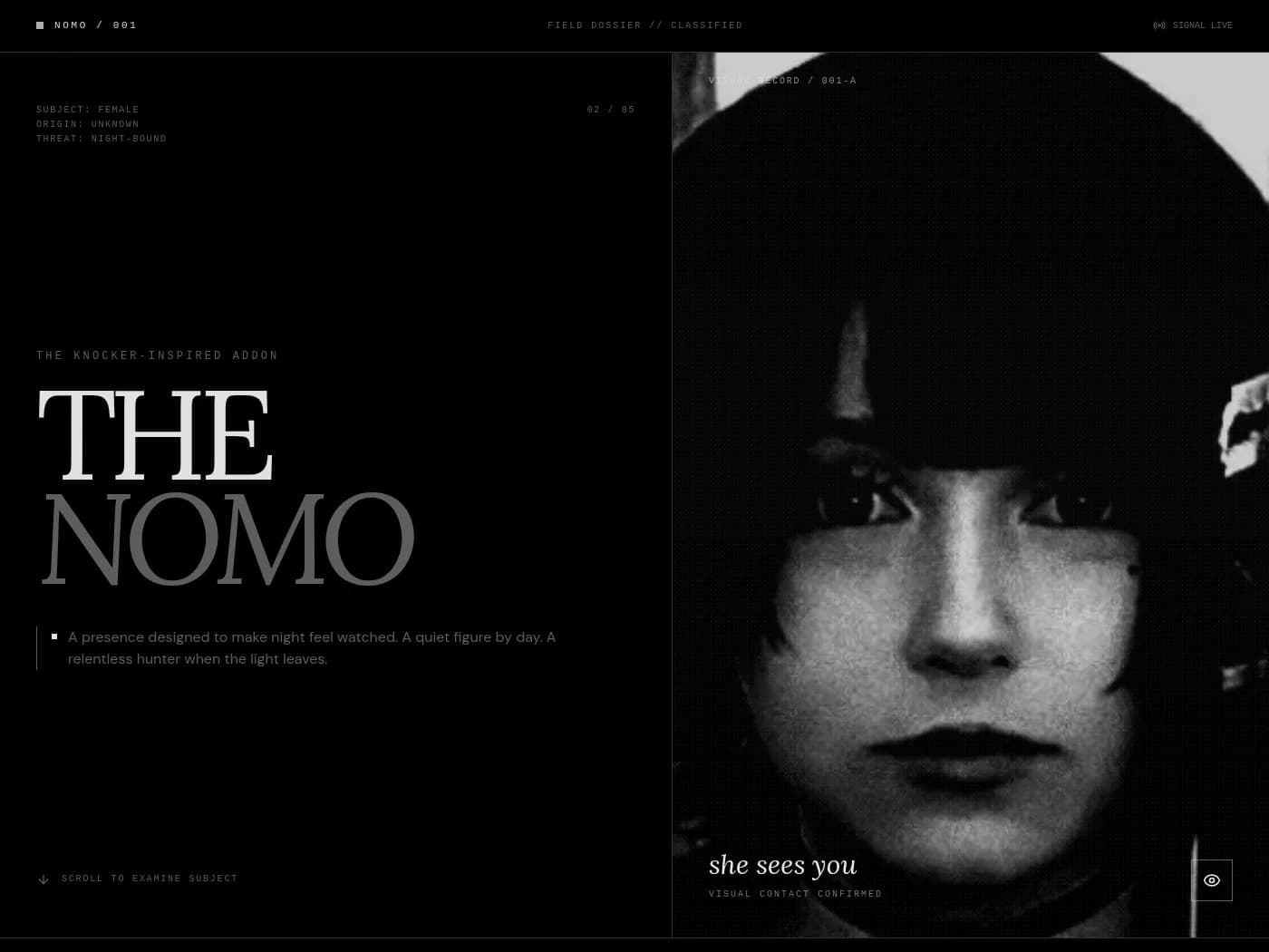 The Nomo Horror Addon