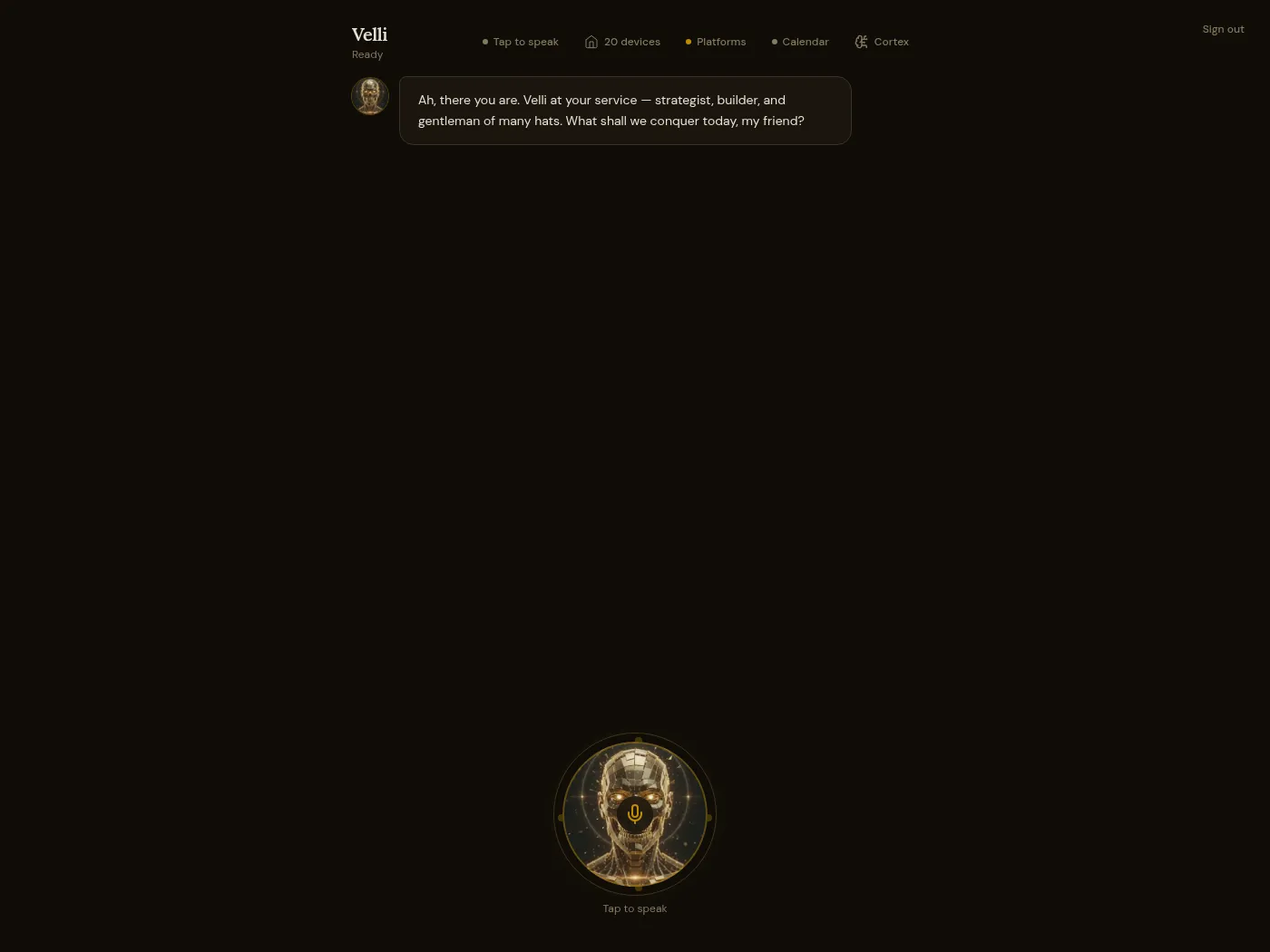 Velli ThinkBot Voice Chat