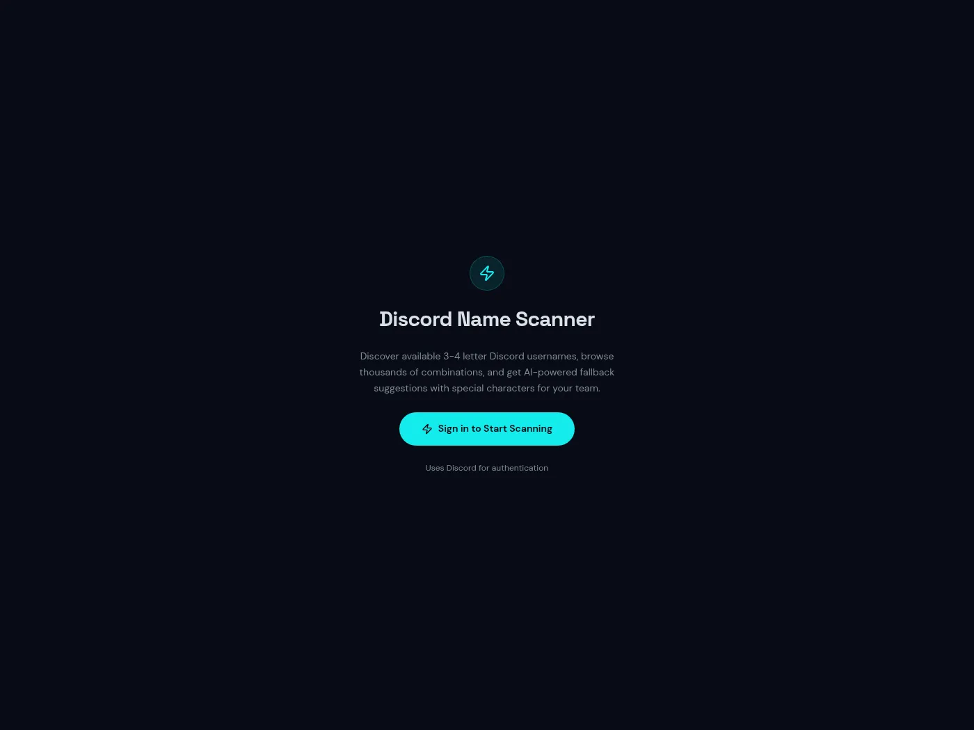 Discord Name Scanner