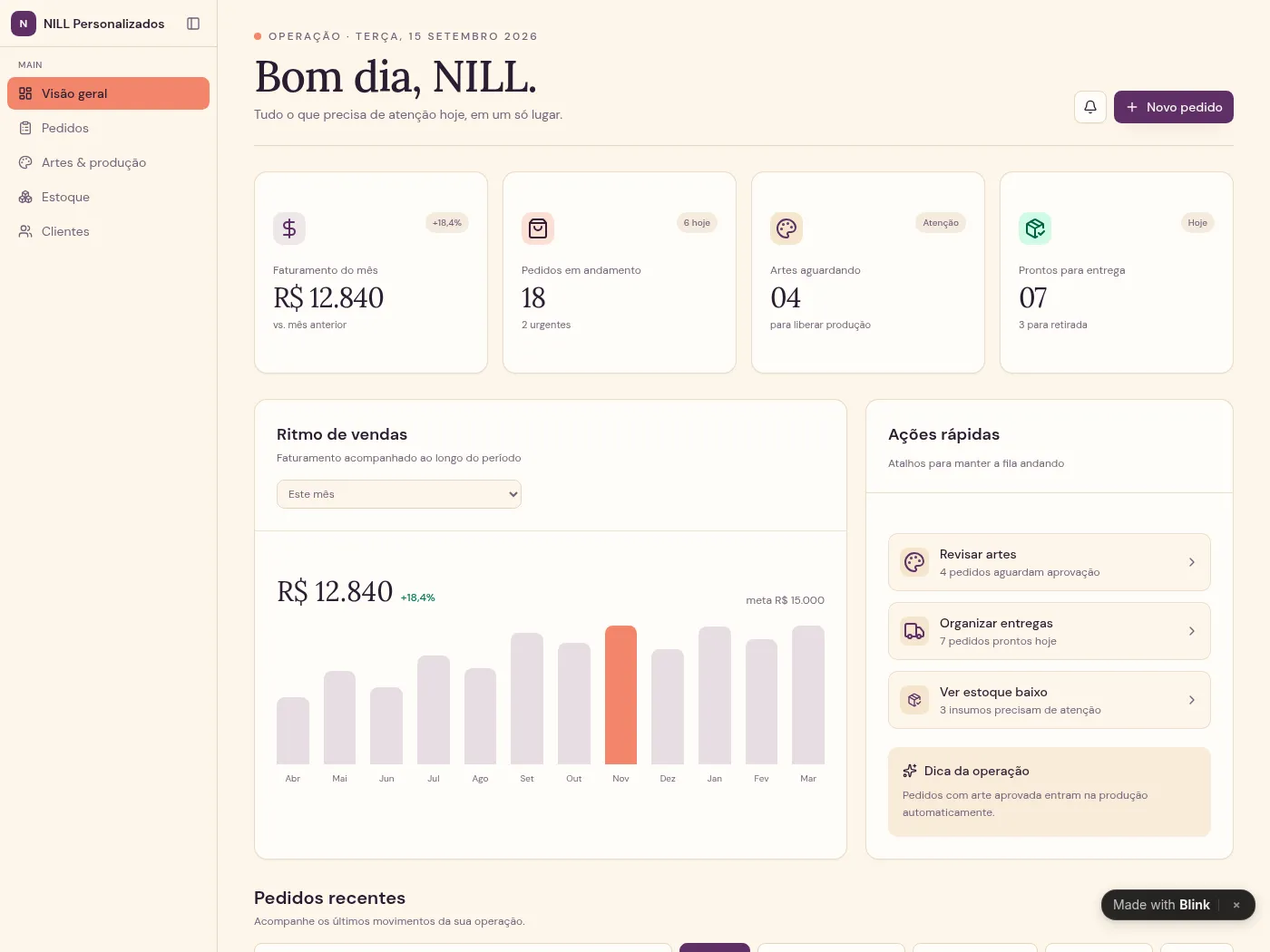 NILL Personalizados ERP