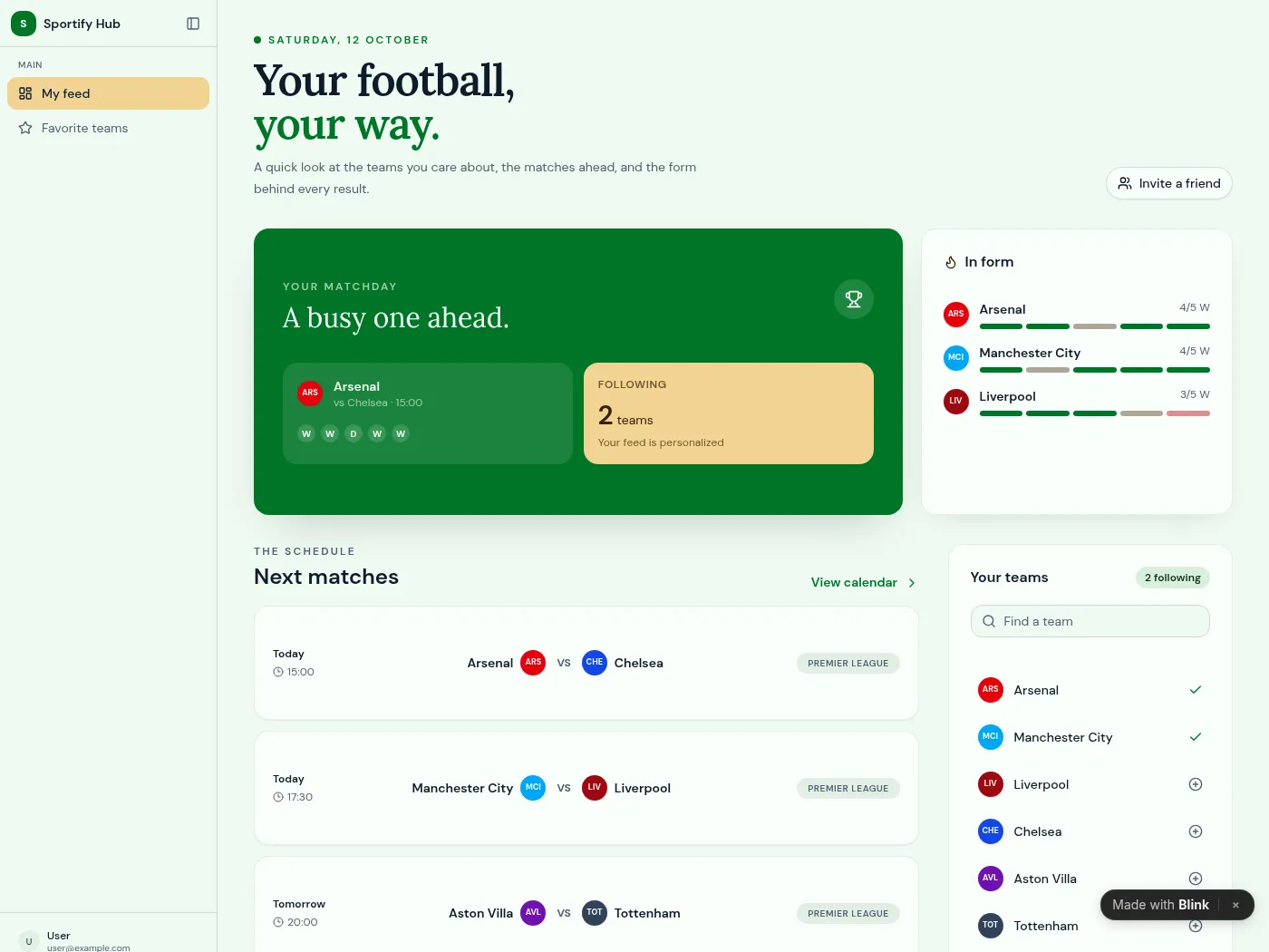 Sportify Hub