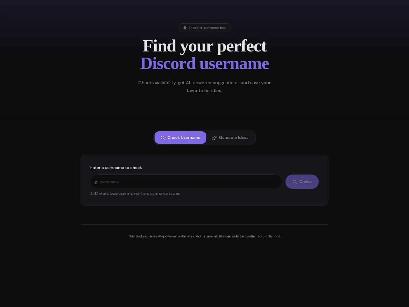 Discord Usernames Finder