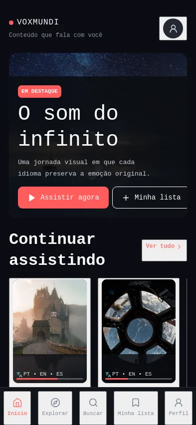 VoxMundi Streaming App