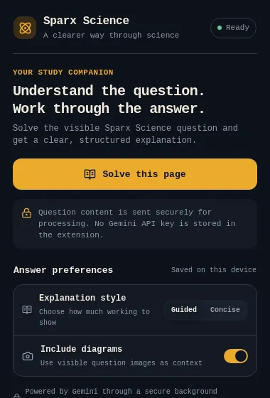 Sparx Science Solver