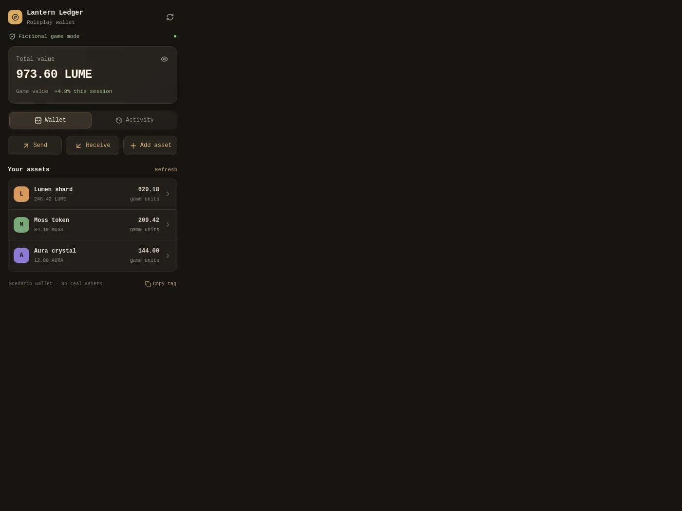 LARP Phantom Wallet Sim
