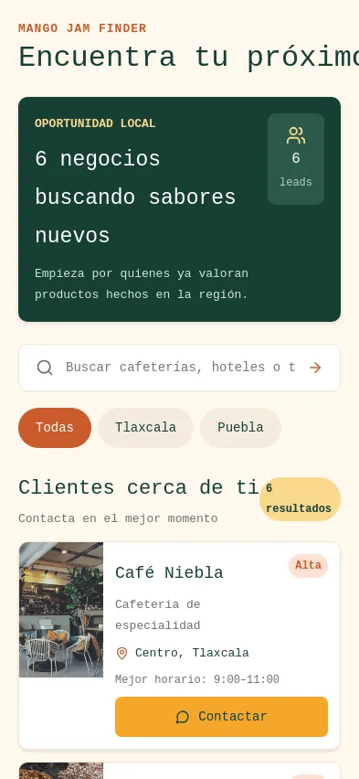 Mango Jam Finder