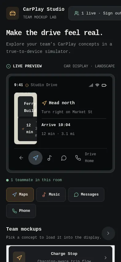 CarPlay Mockup Studio