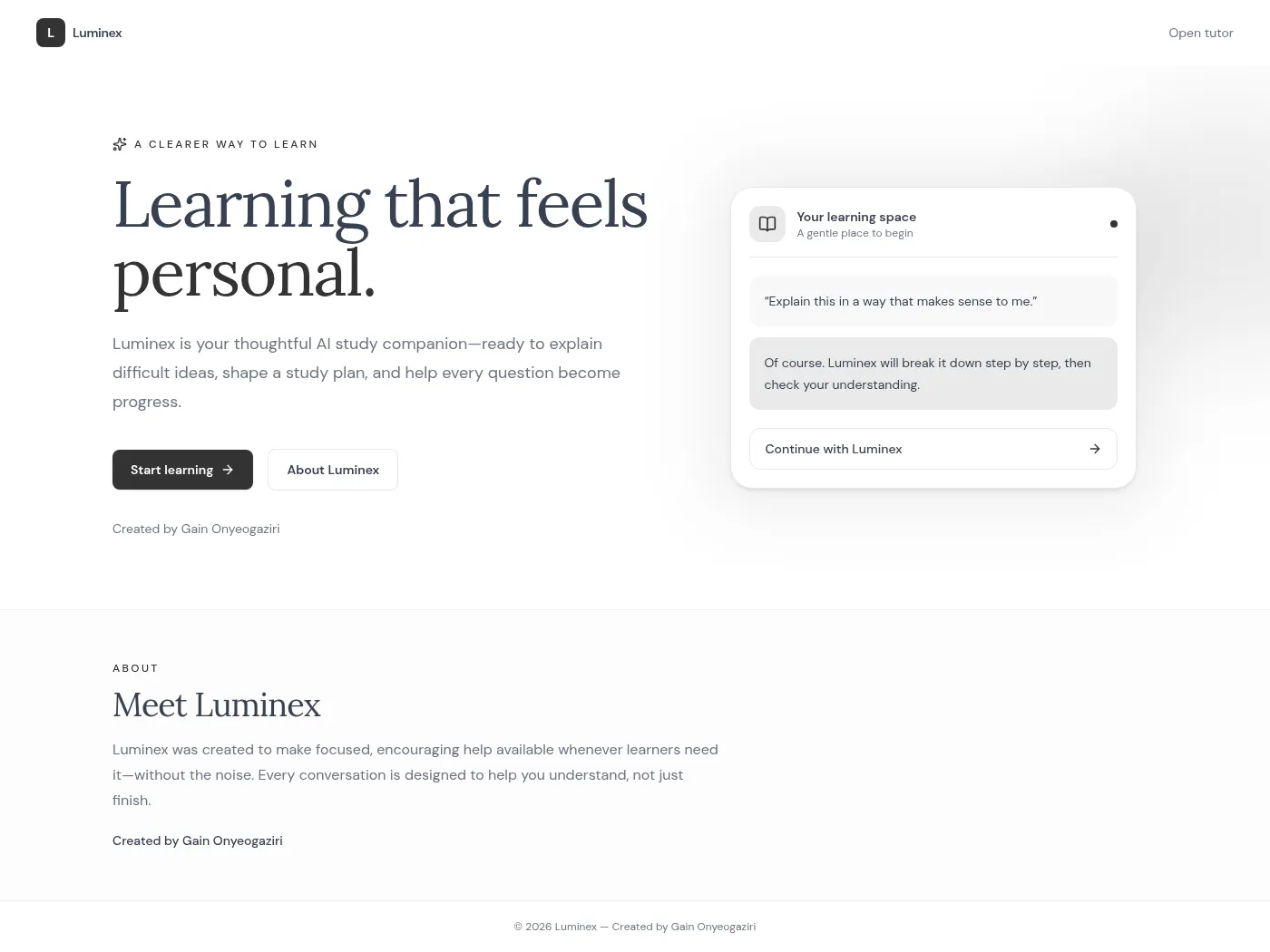 Luminex AI Tutor