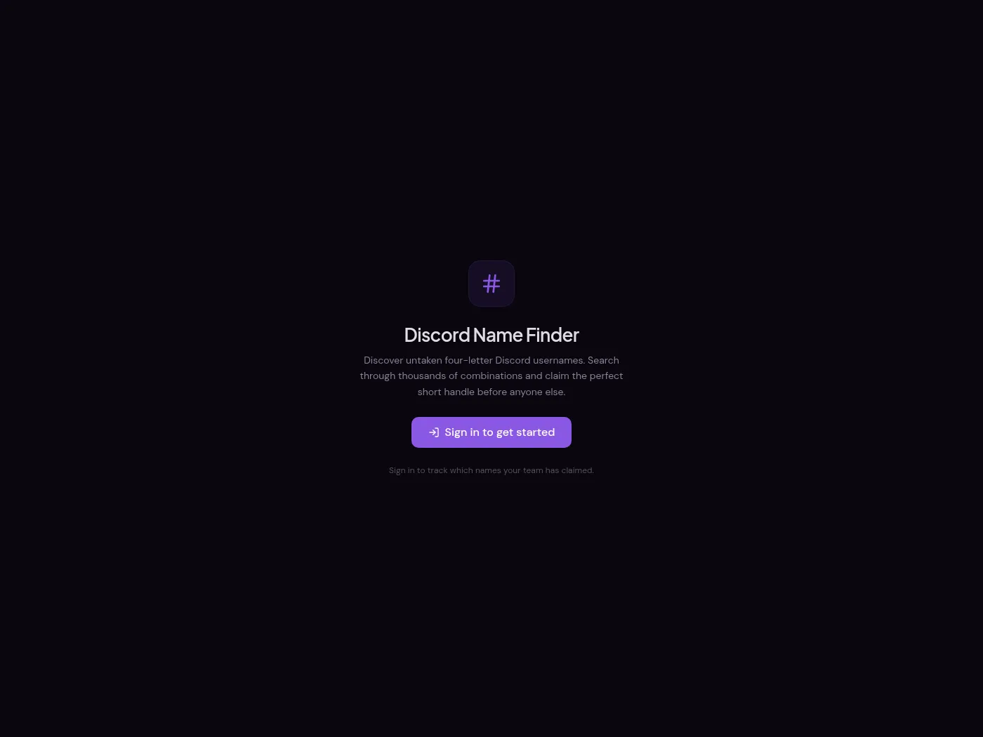 Discord Name Finder