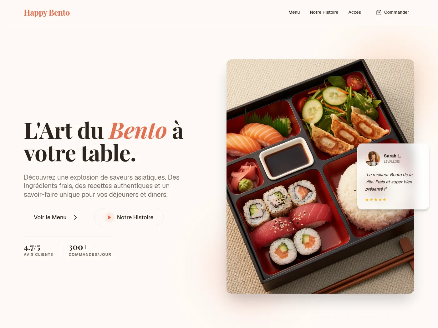 Happy Bento Website