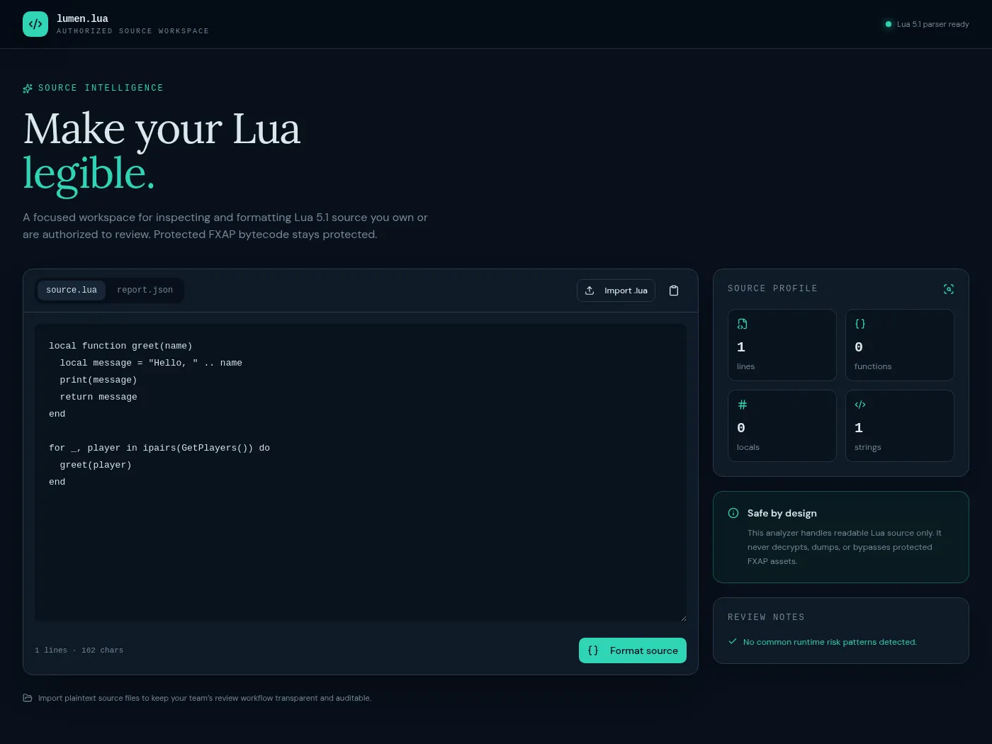FXAP Lua Decryptor