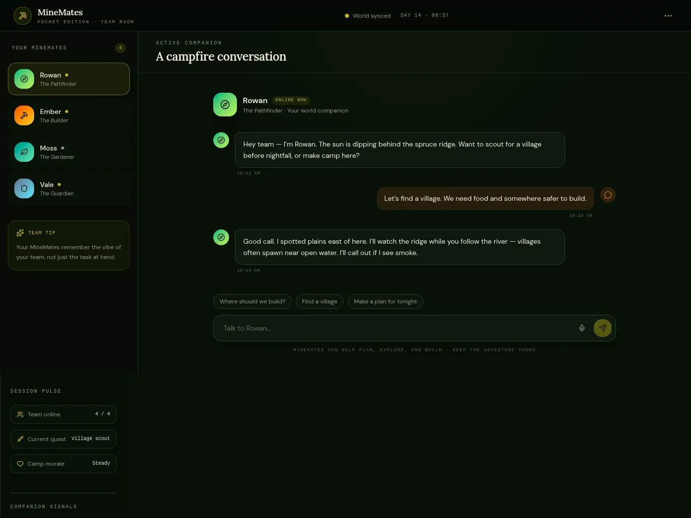 MineMates AI Companion