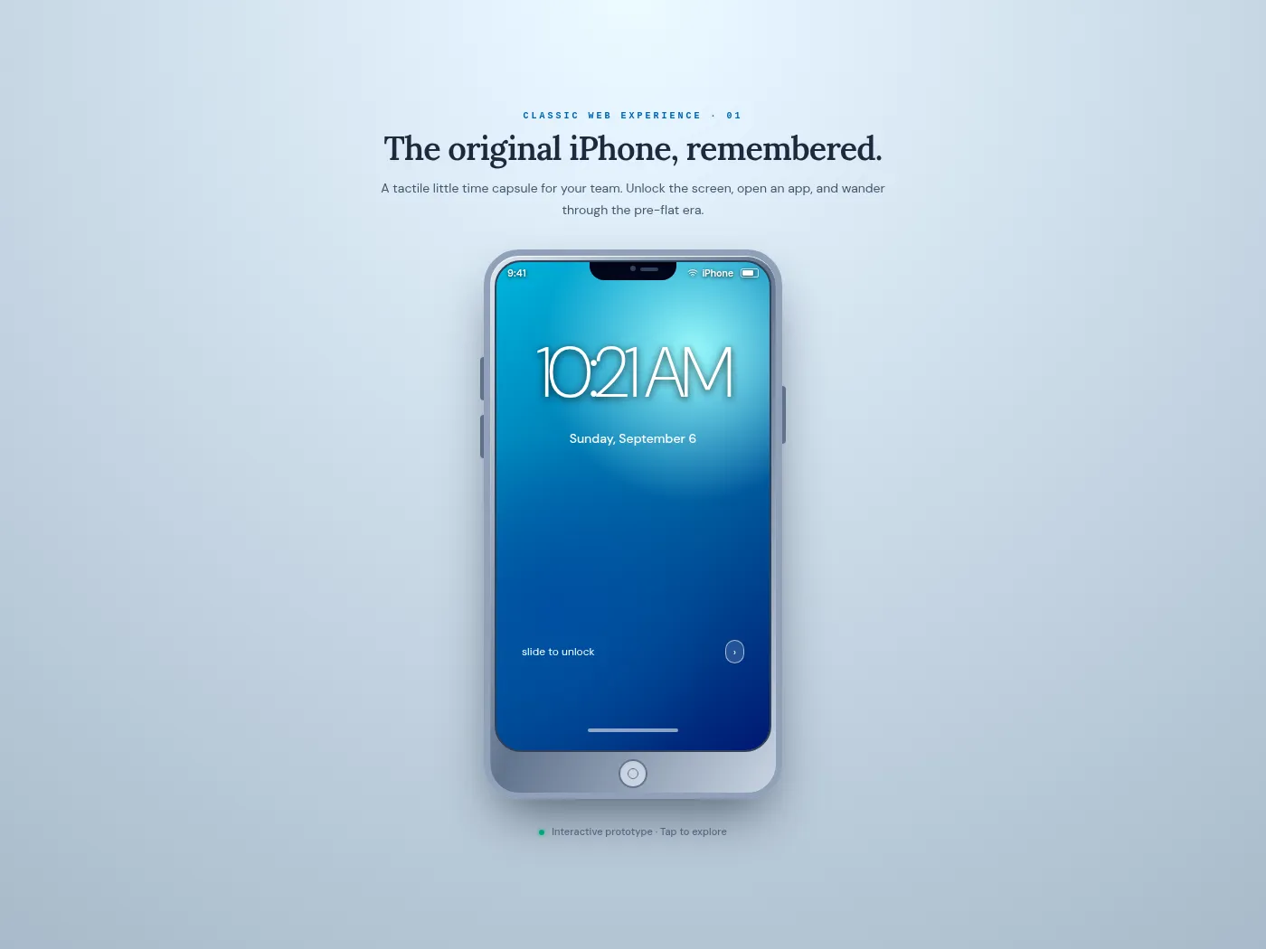 Classic iOS 6 Web Experience