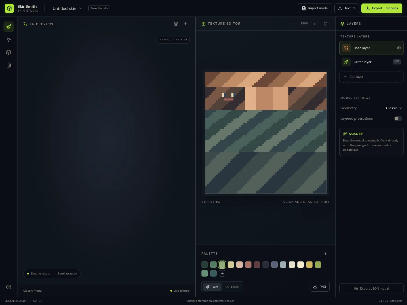 SkinSmith 3D Editor