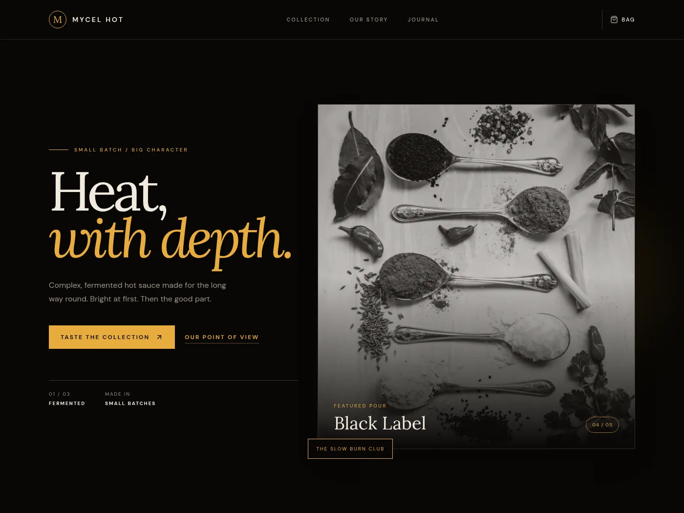 Mycel Hot Gold Theme