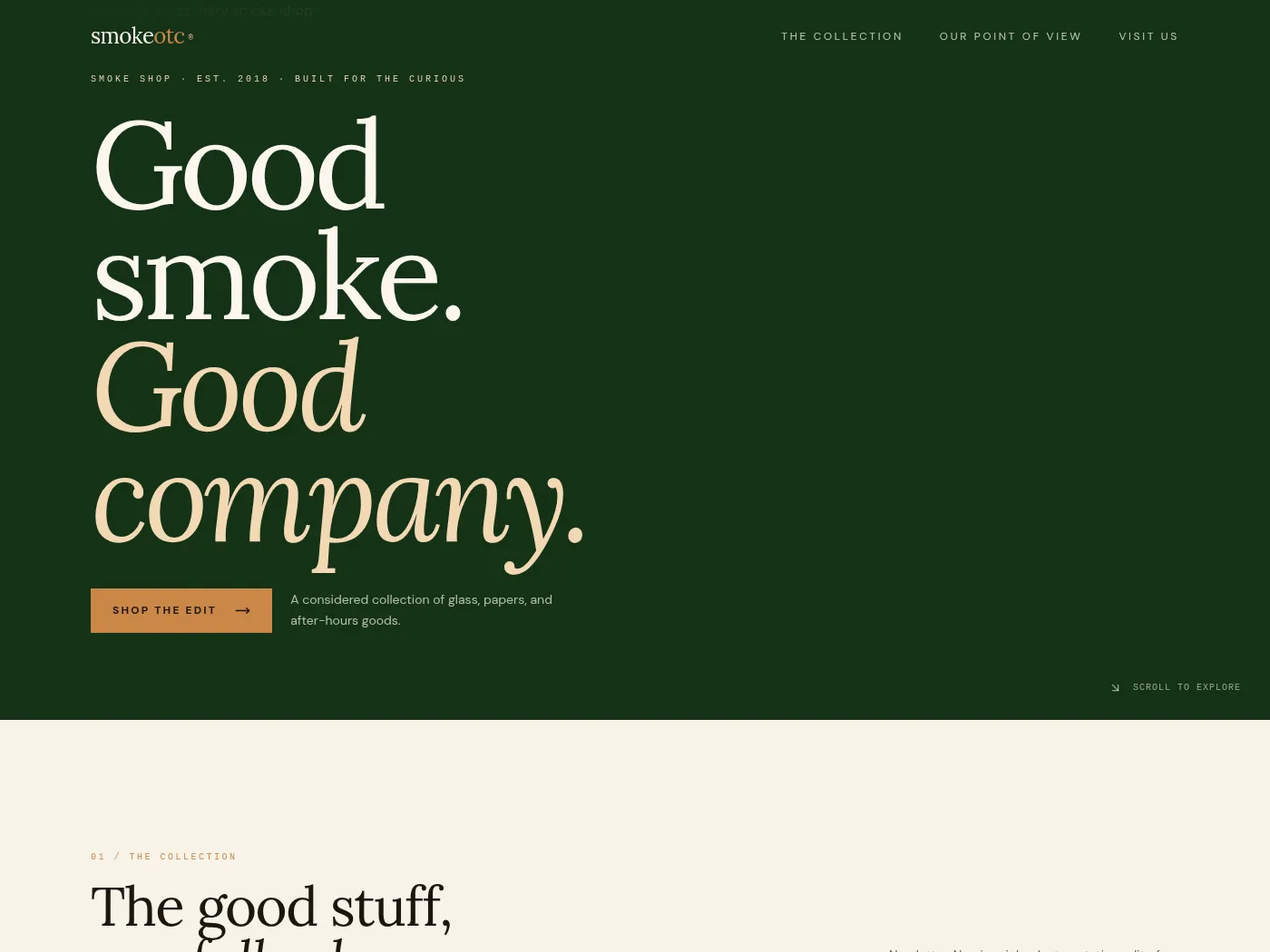 Smoke OTC Business Site