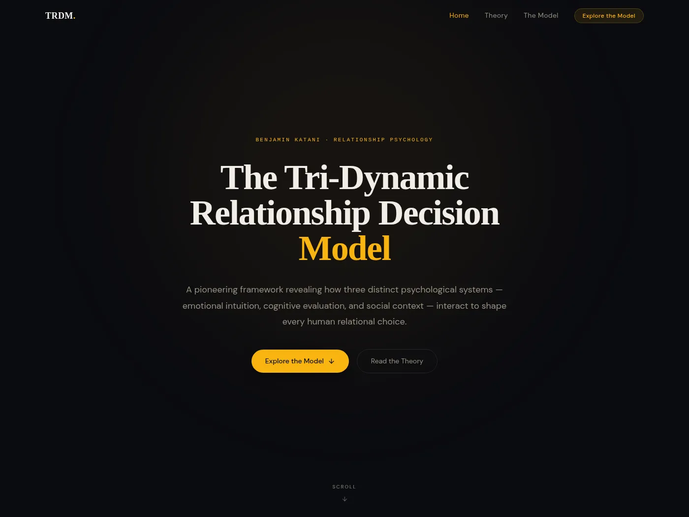 TRDM Theory Website