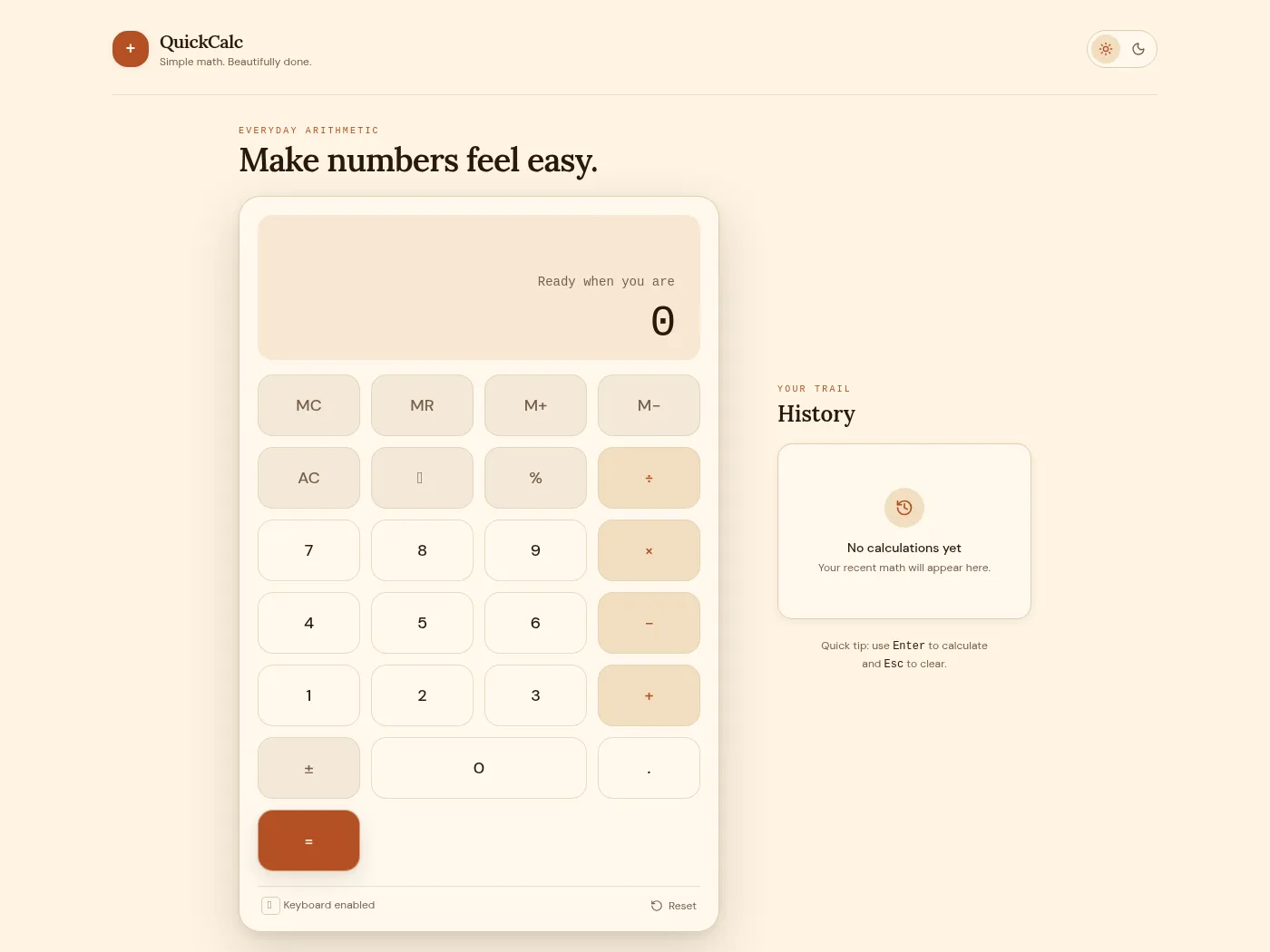 QuickCalc App