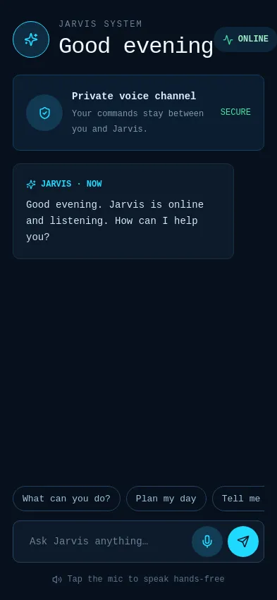 Jarvis Voice AI Mobile