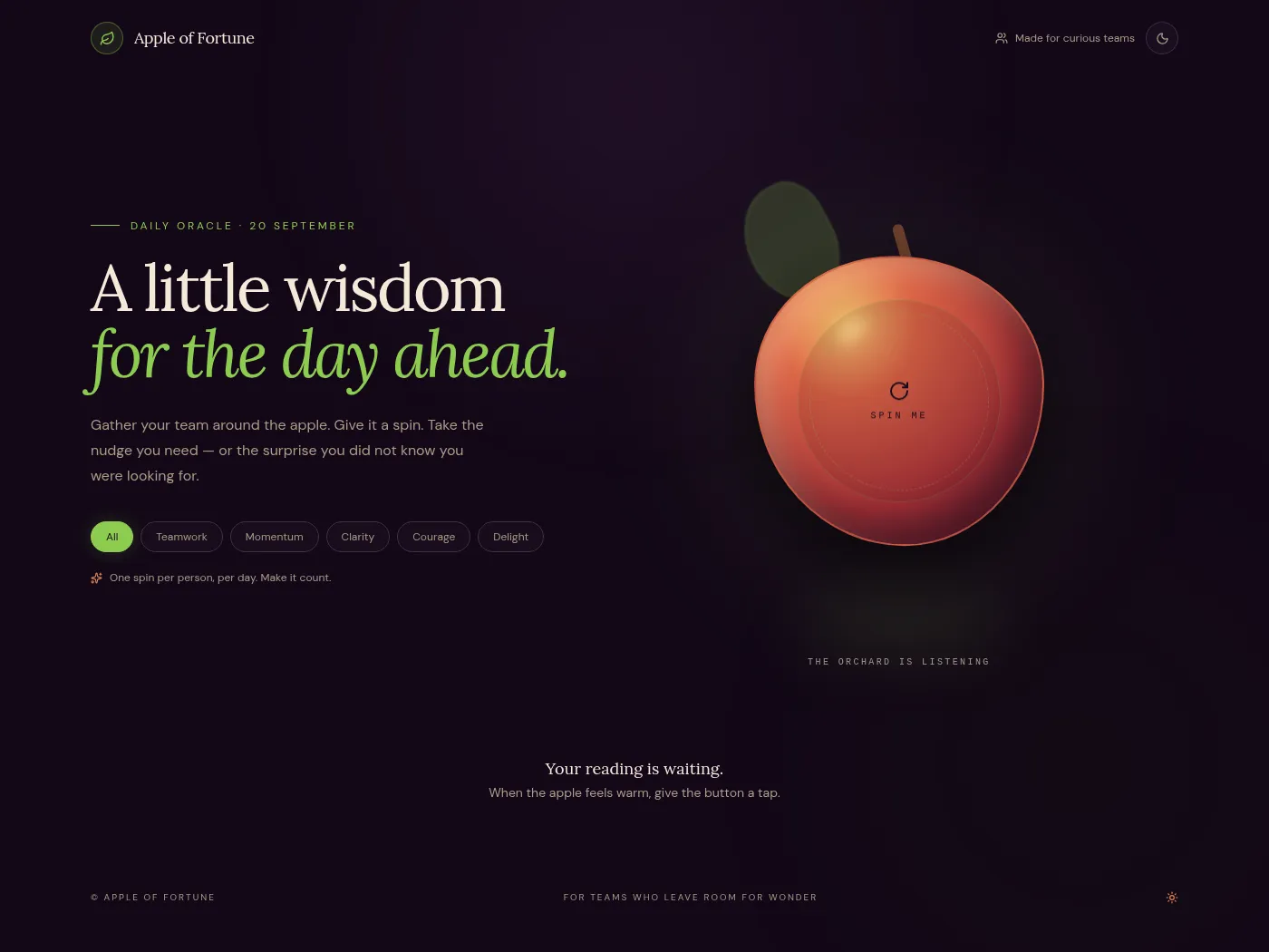 Apple of Fortune