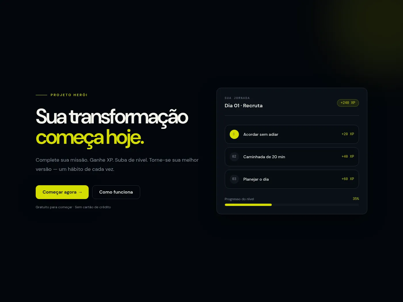Projeto Herói Platform