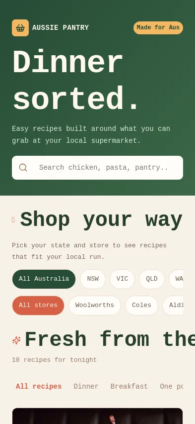 Aussie Pantry Recipes