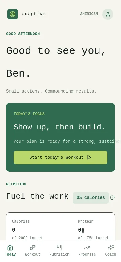 Adaptive Fitness Coach