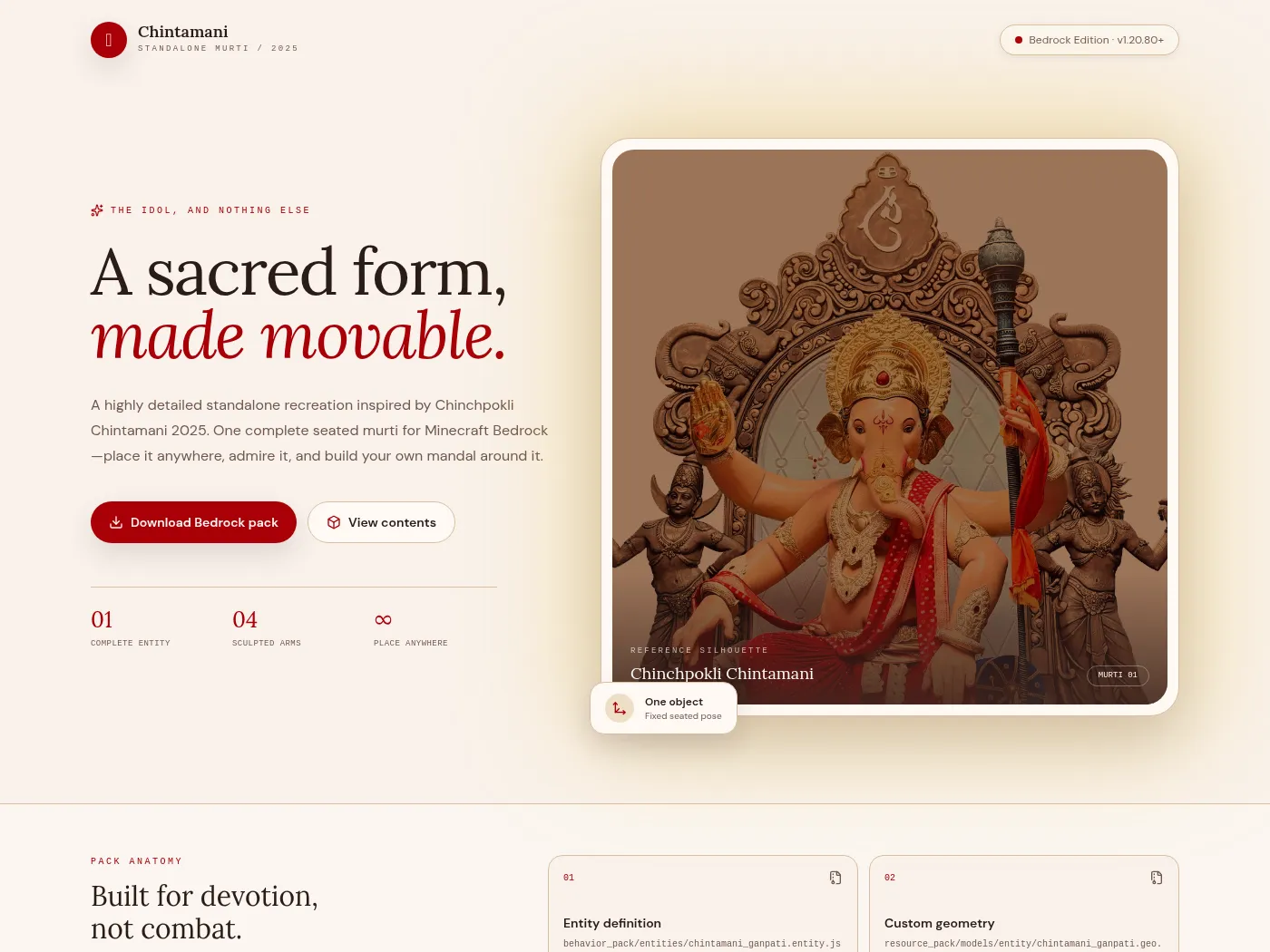 Chintamani Ganpati 3D Idol