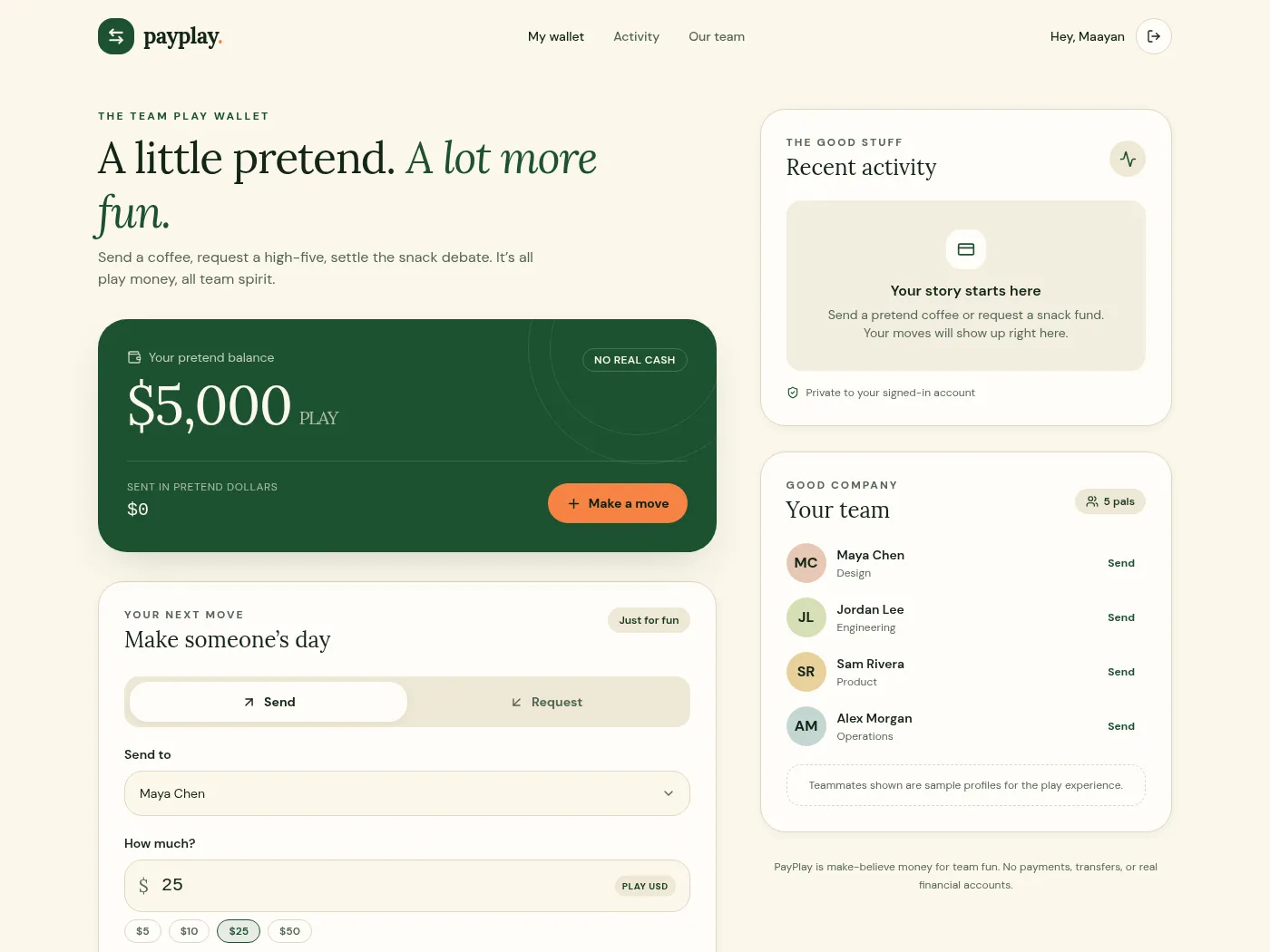 Virtual PayPlay