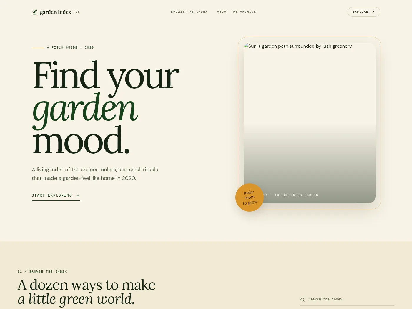 Grow a Garden Index