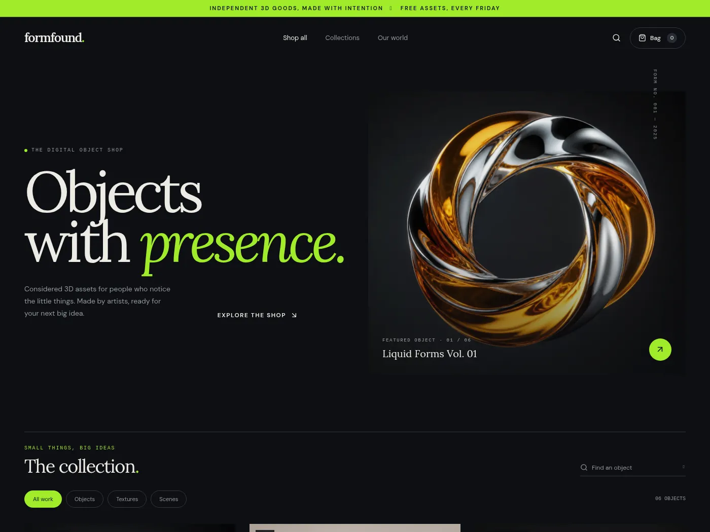 3D Item Storefront