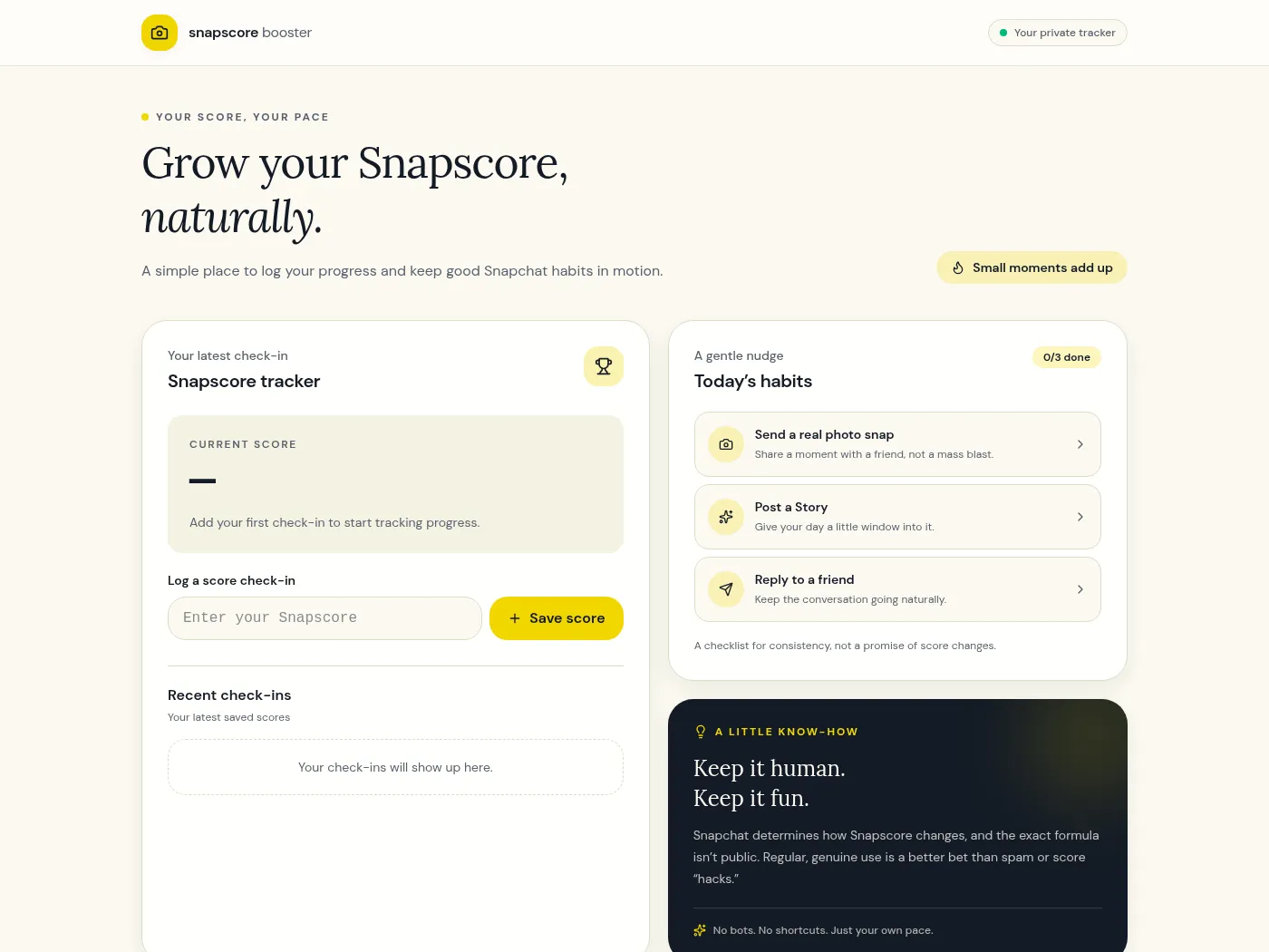 SnapScore Booster