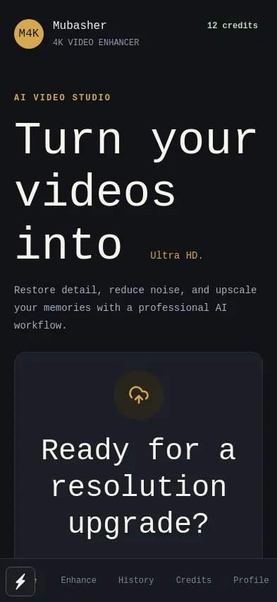 Mubasher 4K Video Enhancer