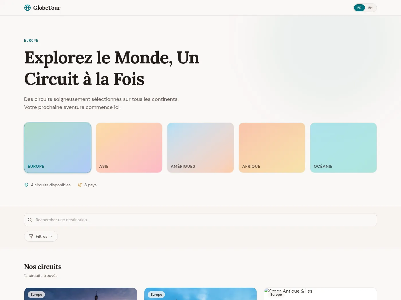 GlobeTour Bilingual Hub