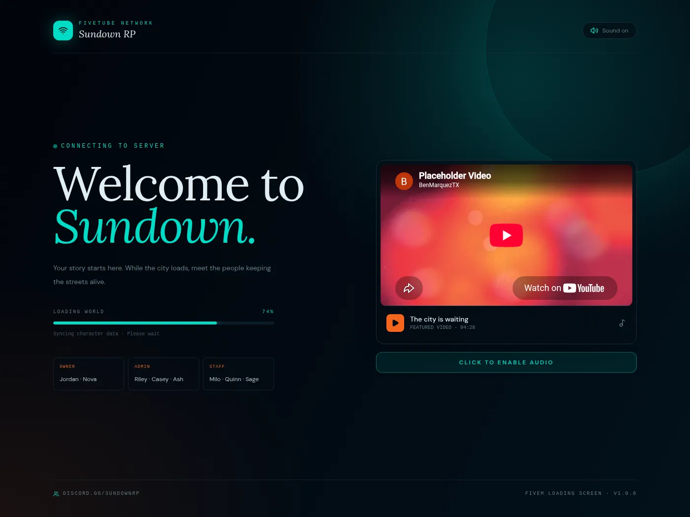 FiveTube Load Screen